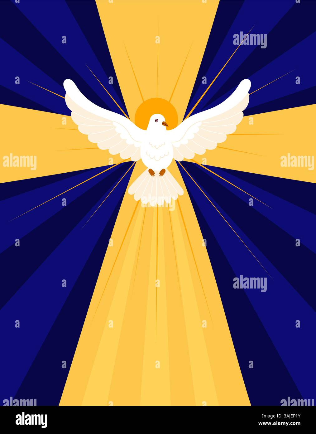 Pentecost Holy Spirit Dove Banner. Catholics or Christians Religious ...