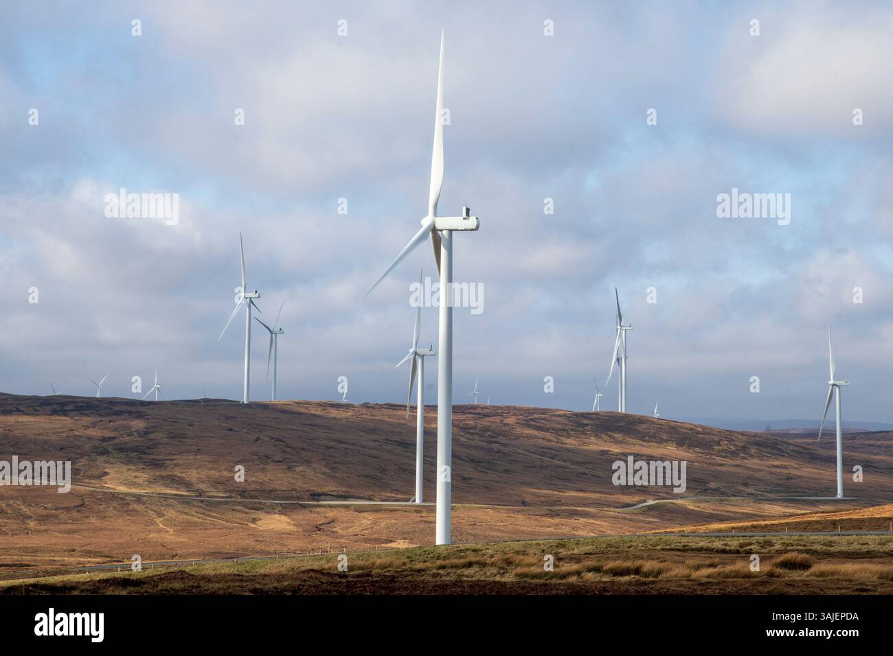 Viking Wind Farm consisting of 103 wind turbines constructed by SSE on ...