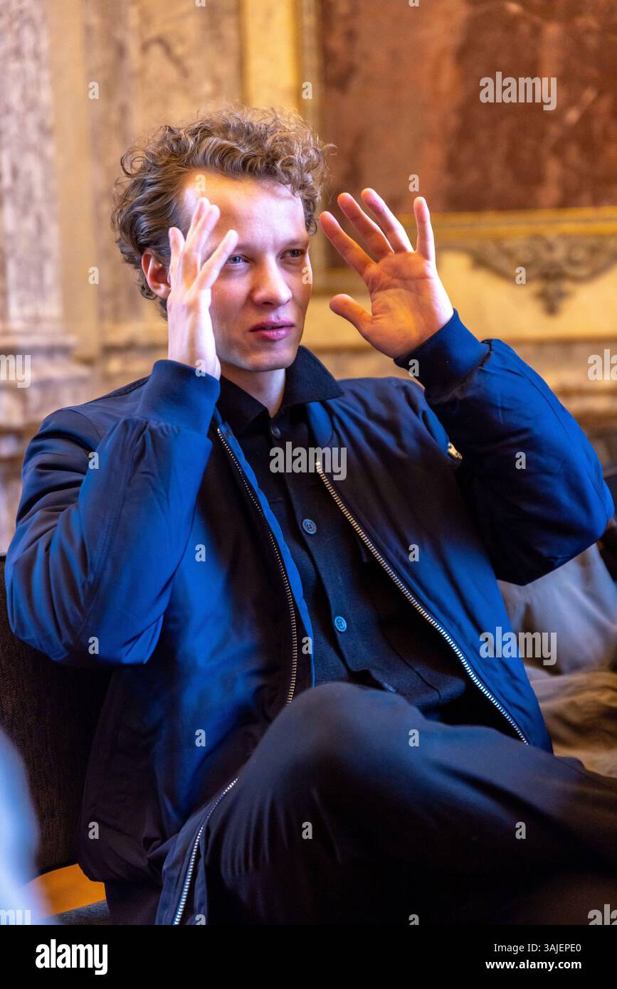 Interview with actor Felix Kammerer at the Burgtheater in Vienna ...