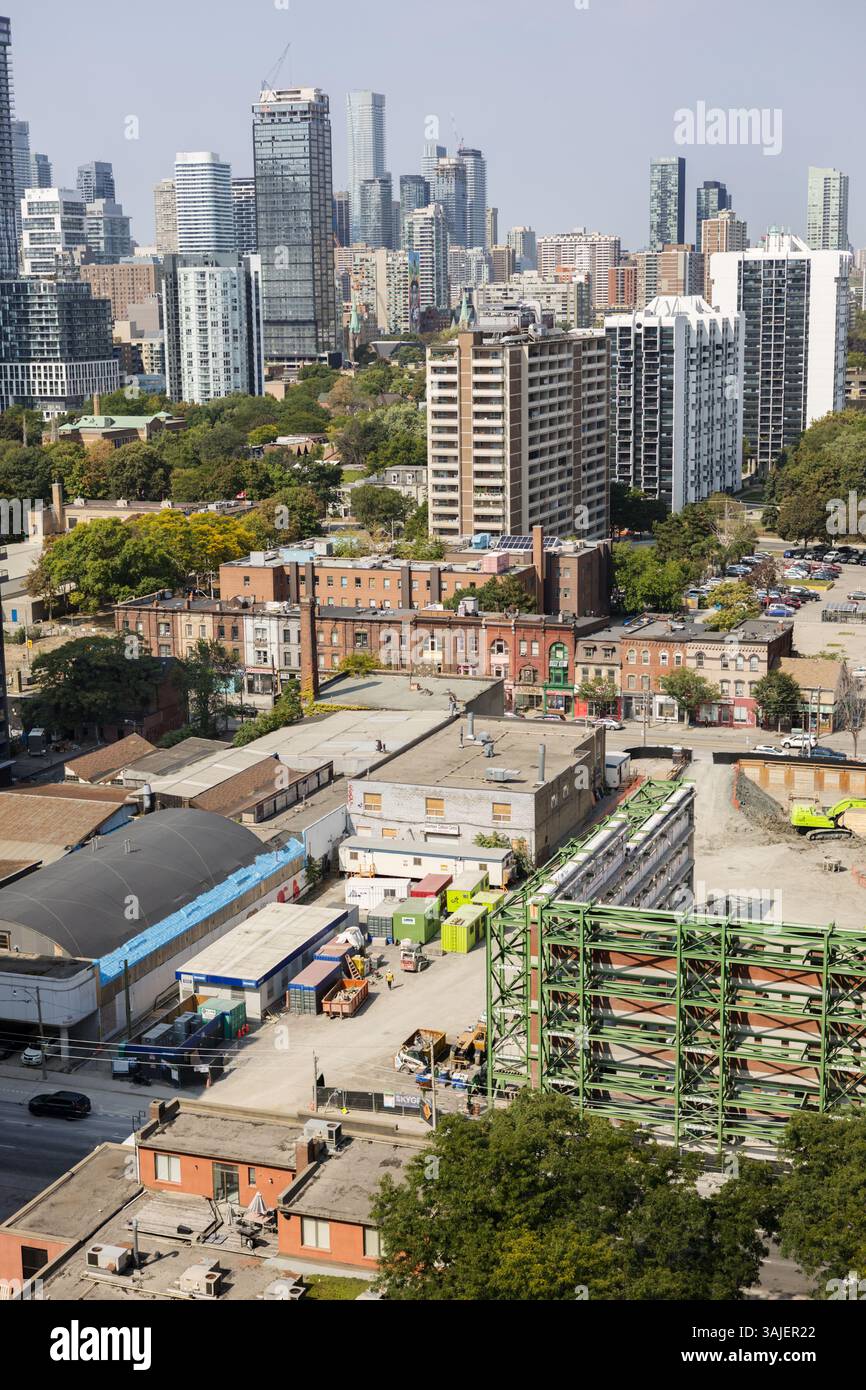 Condo development in Old Toronto preserving heritage buildings Stock ...