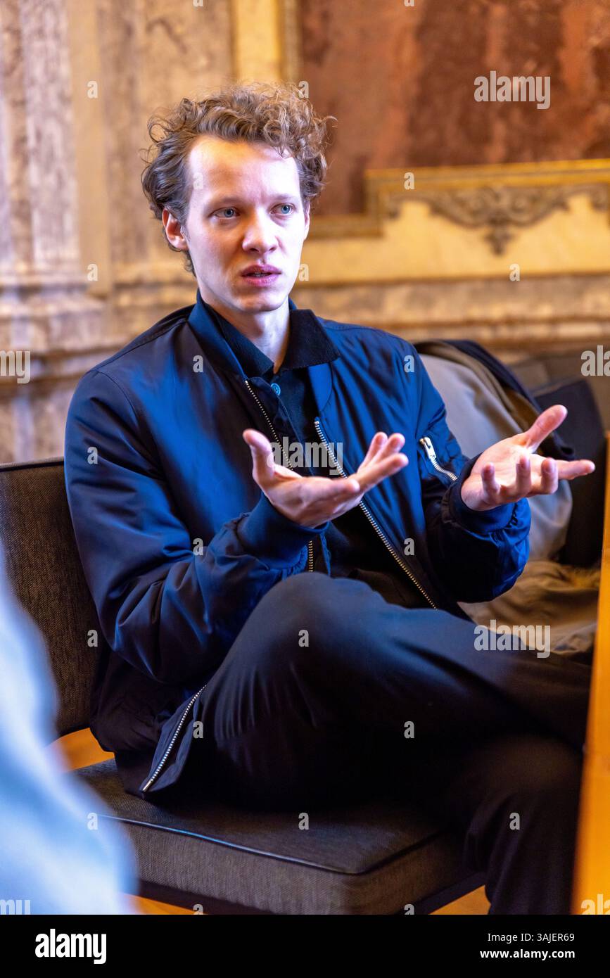 Interview with actor Felix Kammerer at the Burgtheater in Vienna ...