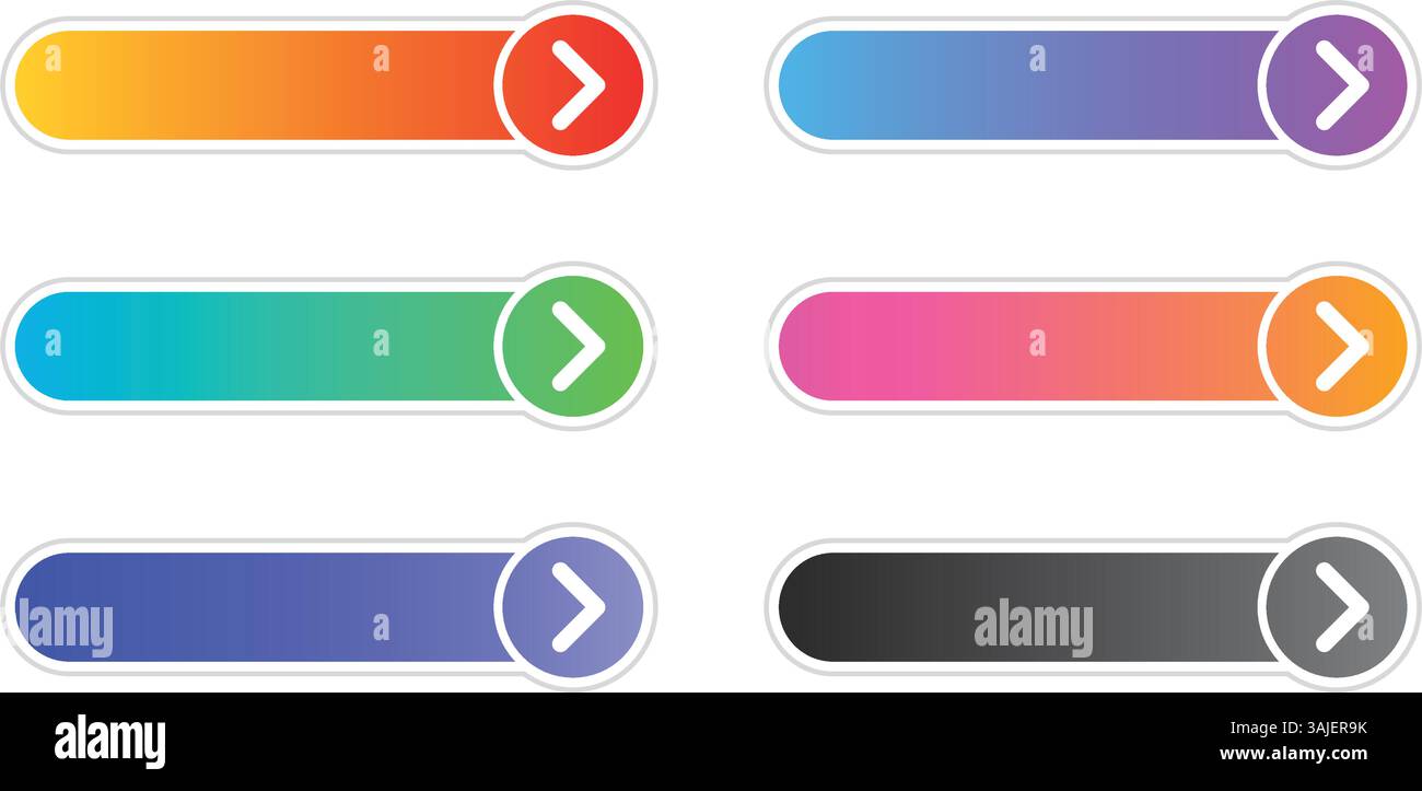 Click here empty banner icon set collection in flat style. Ecommerce ...