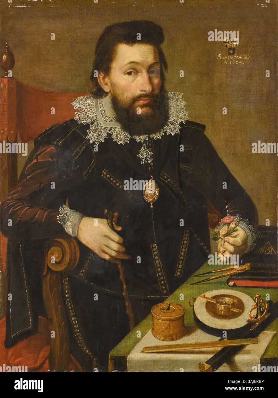 This 1624 portrait of Andreas Albrecht, painted by Hans Troschel, shows ...