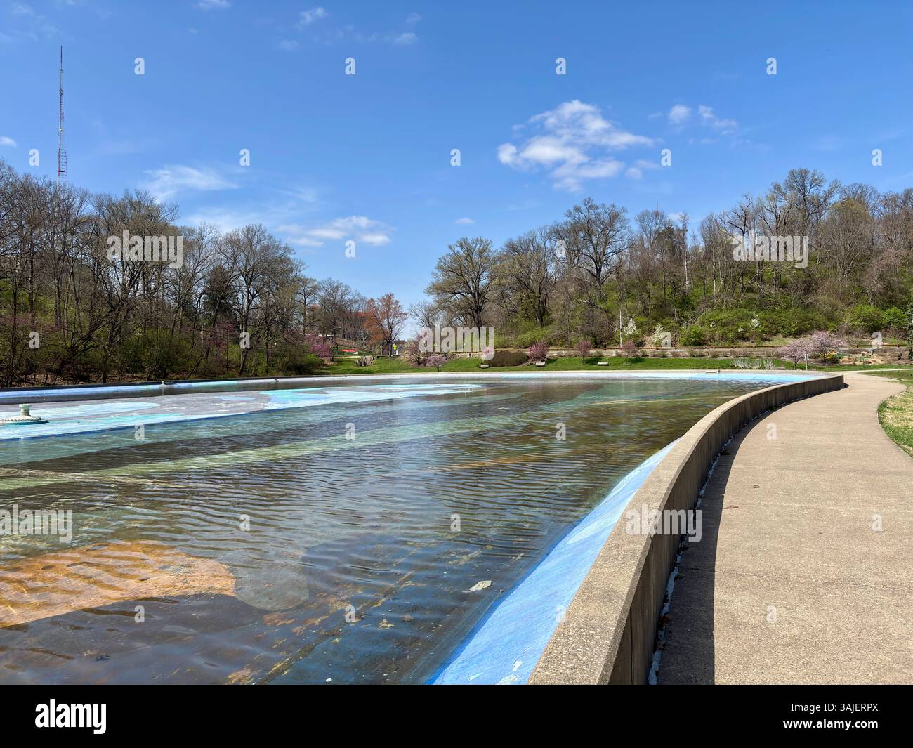 Hillside trees reflecting in hi-res stock photography and images - Alamy