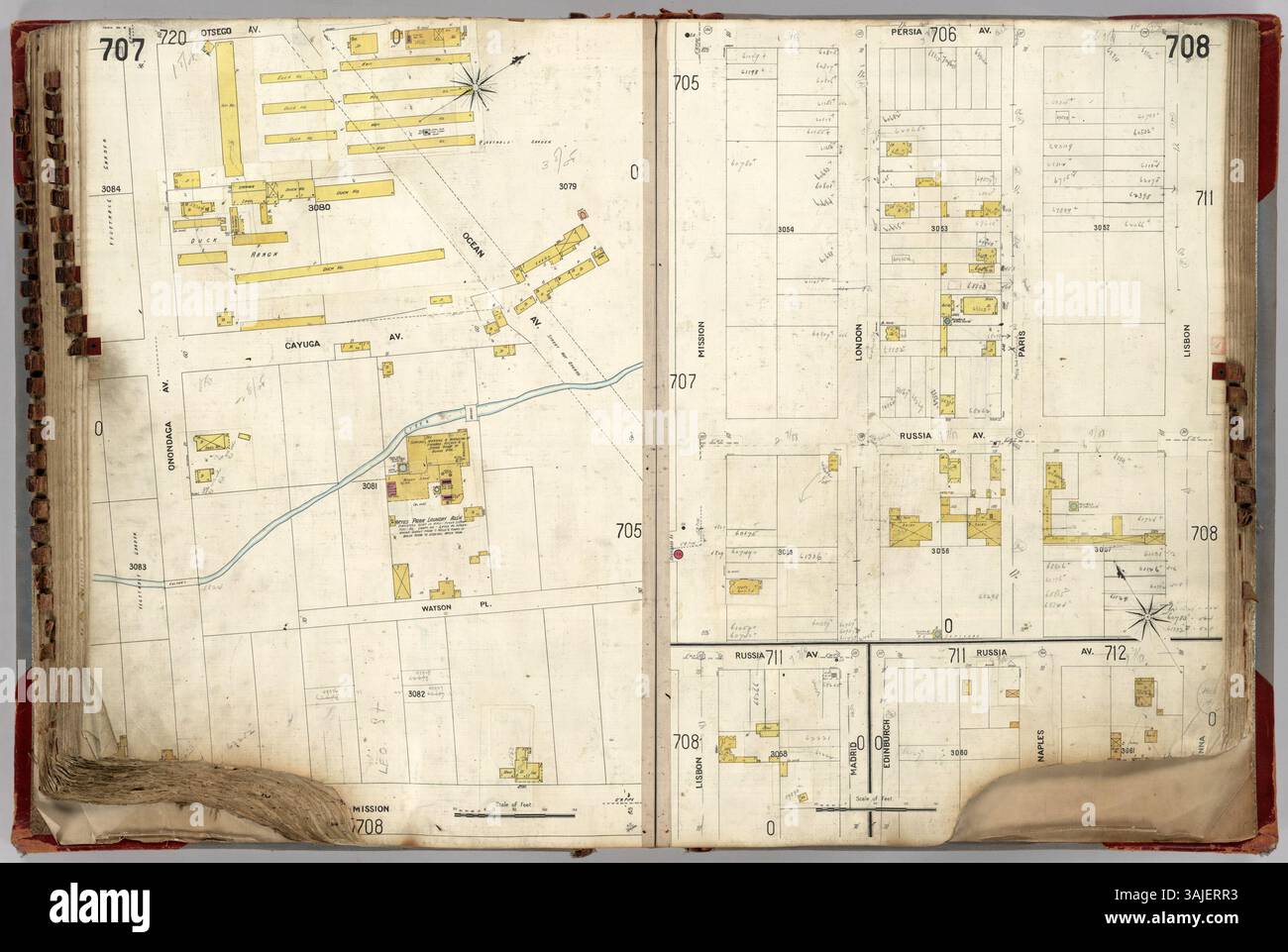 This 1905 San Francisco Sanborn Insurance Map Atlas includes detailed ...