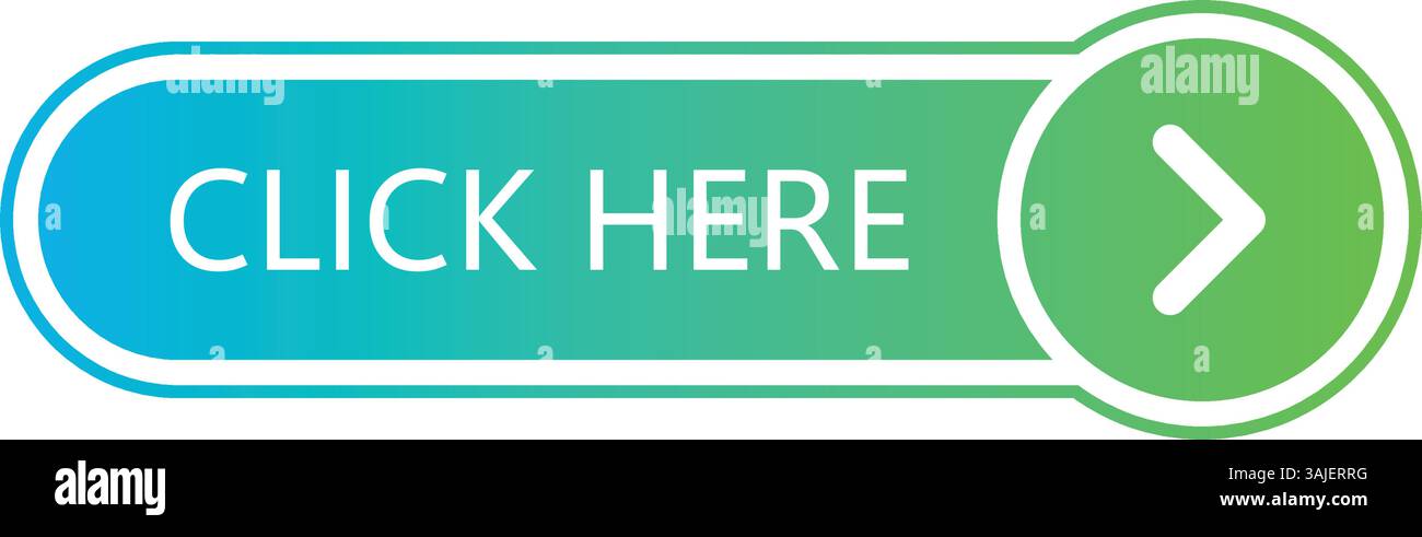 Click here banner icon in flat style. Ecommerce vector illustration on ...