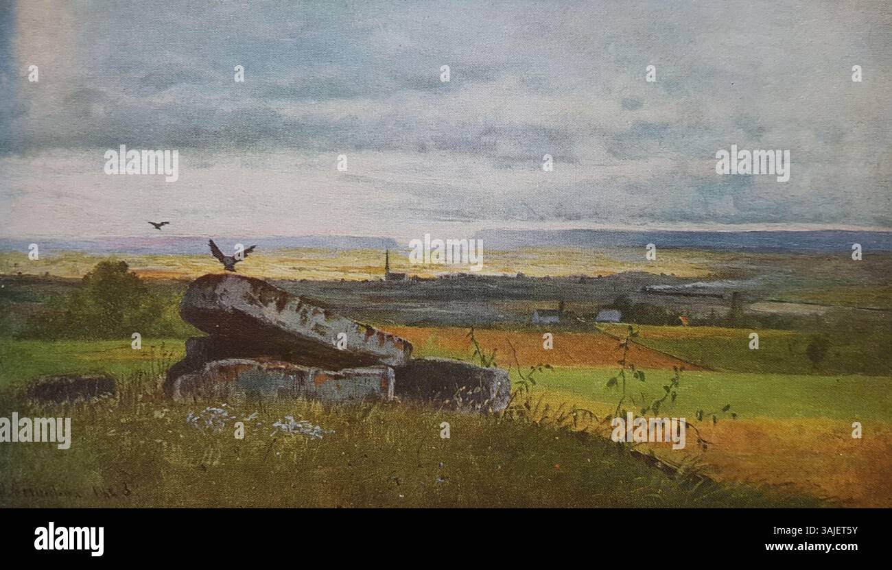 Falbygden, painted by Olof Hermelin, captures the scenic beauty of the ...