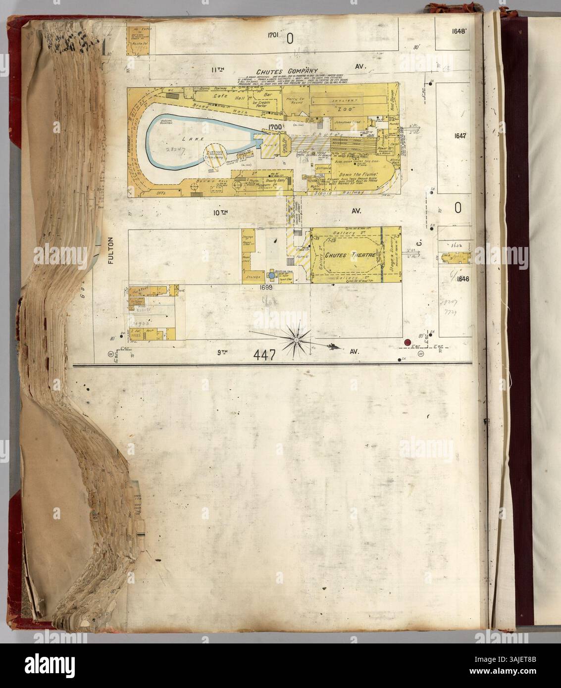 The 1905 San Francisco Sanborn Insurance Map Atlas features full-color ...