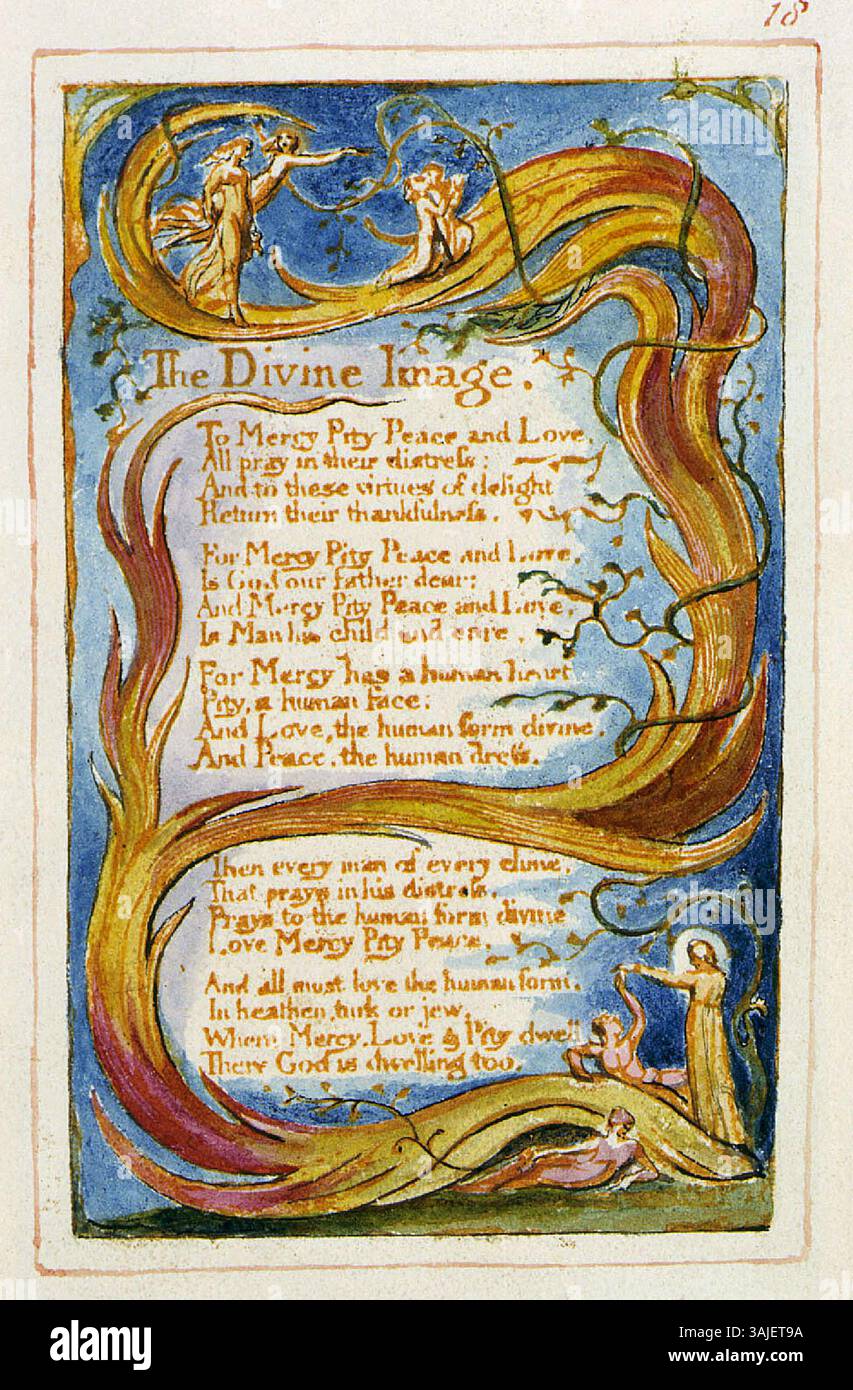 Blake's 'The Divine Image,' part of his 1826 collection 'Songs of ...