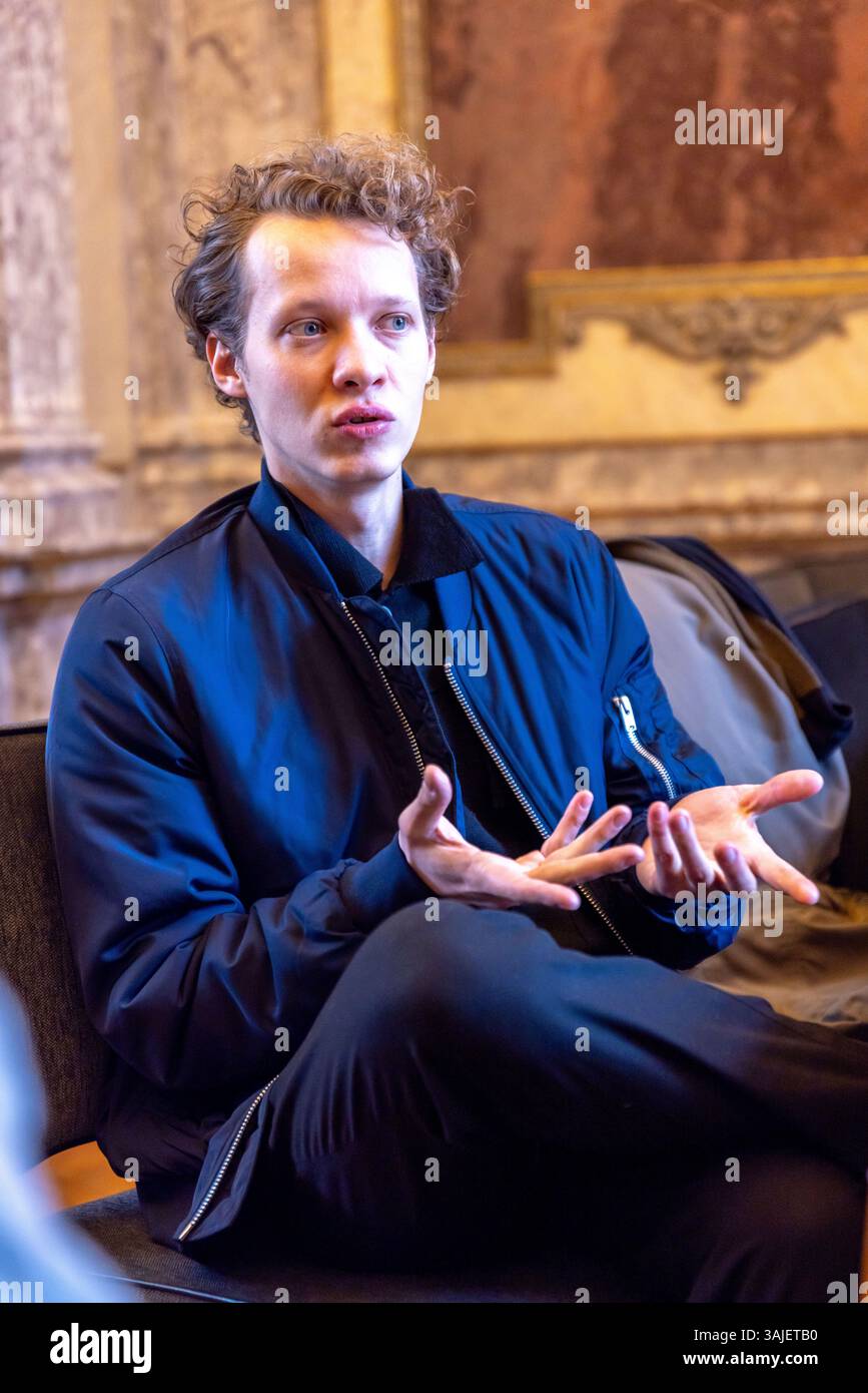 Interview with actor Felix Kammerer at the Burgtheater in Vienna ...