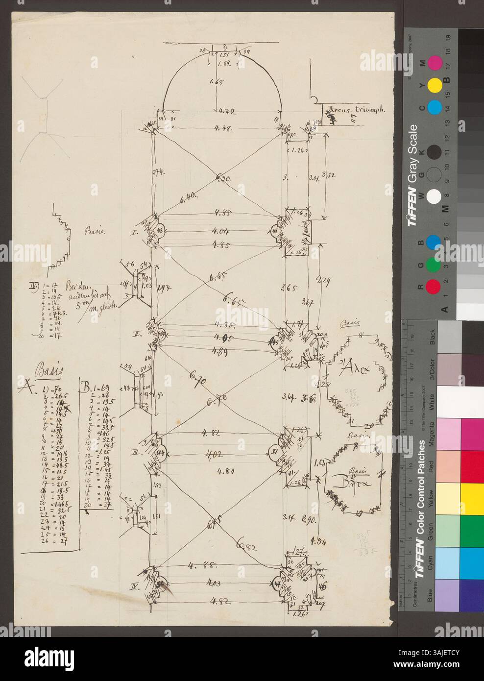 This image shows an excerpt of a floor plan, created between 1860 and ...