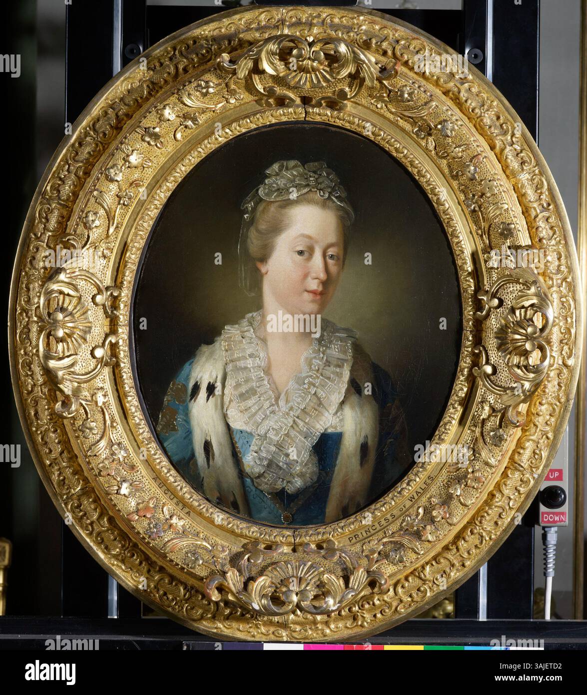 This 18th-century portrait depicts Augusta, Princess of Wales, painted ...