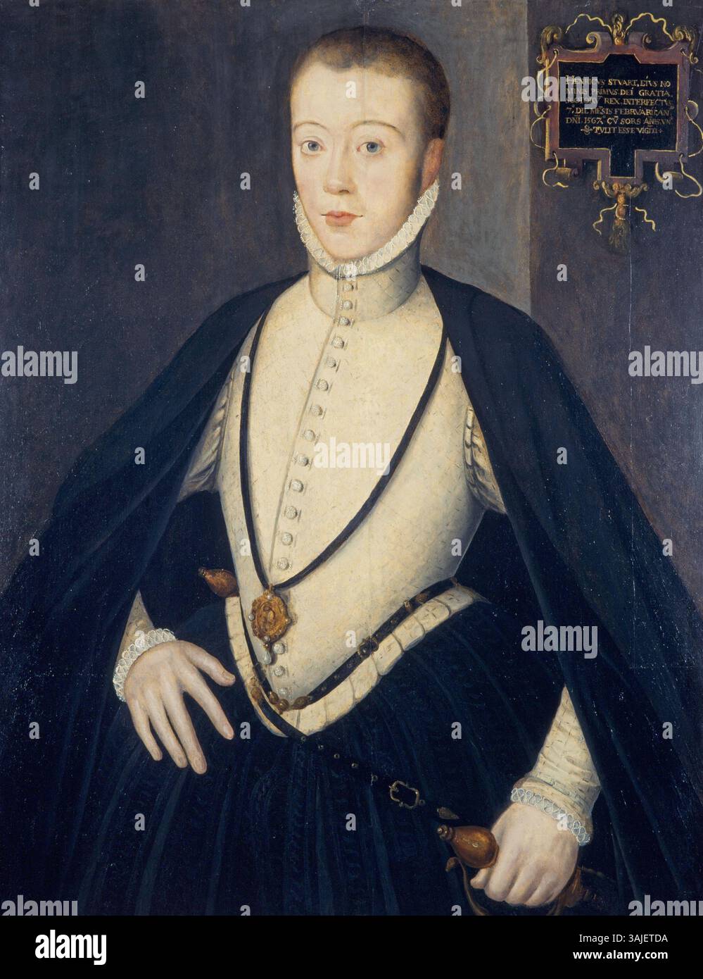 Portrait of Henry Stuart, Lord Darnley, consort of Mary, Queen of Scots ...