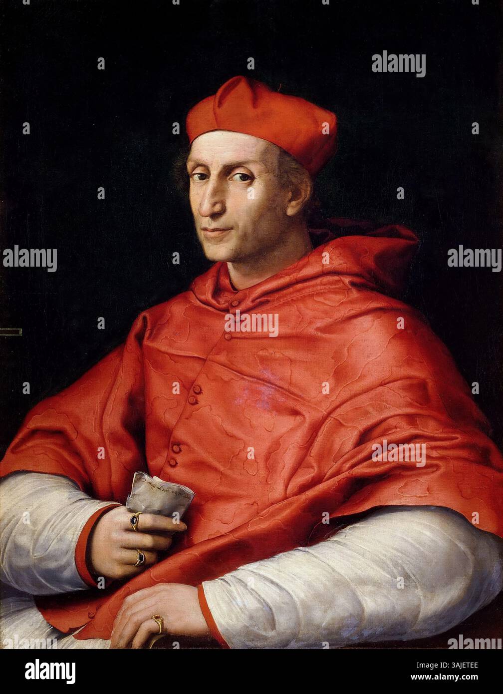 Raphael's 1516 portrait of Cardinal Bibbiena depicts the scholar and ...
