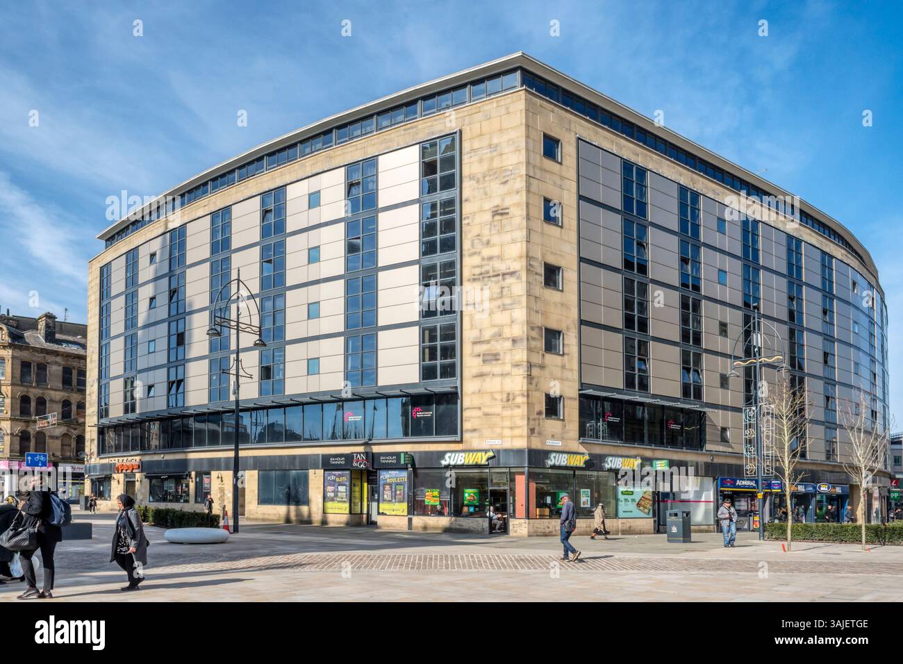Landmark House is a 7-storey mixed use building, in Broadway, Bradford ...