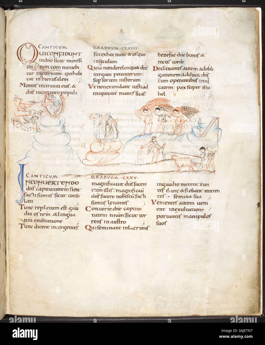 Psaulter Harley illuminated manuscript, psalter, codex circa 1000-1050 ...