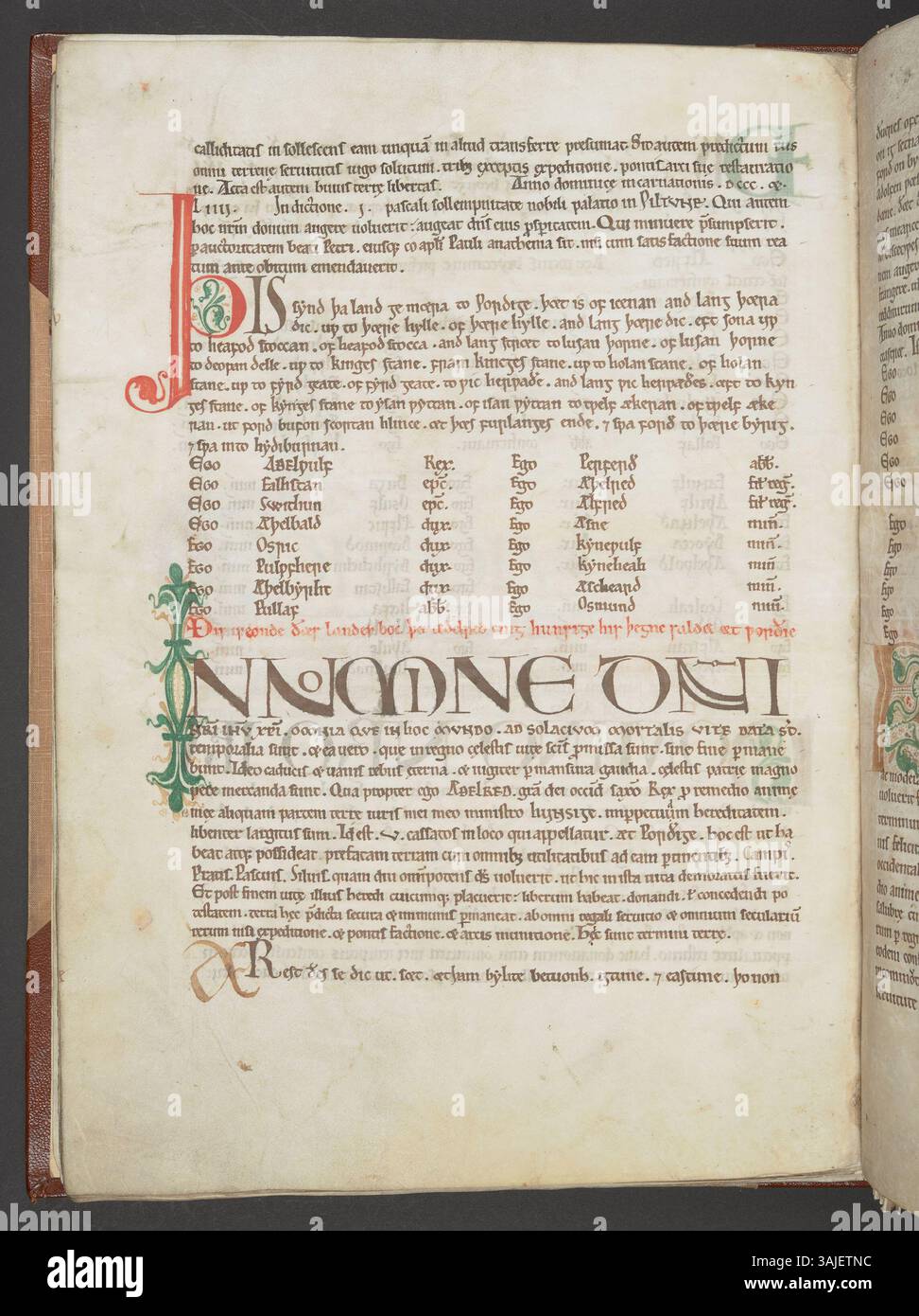 This illuminated page from the Codex Wintoniensis (The St Swithun ...