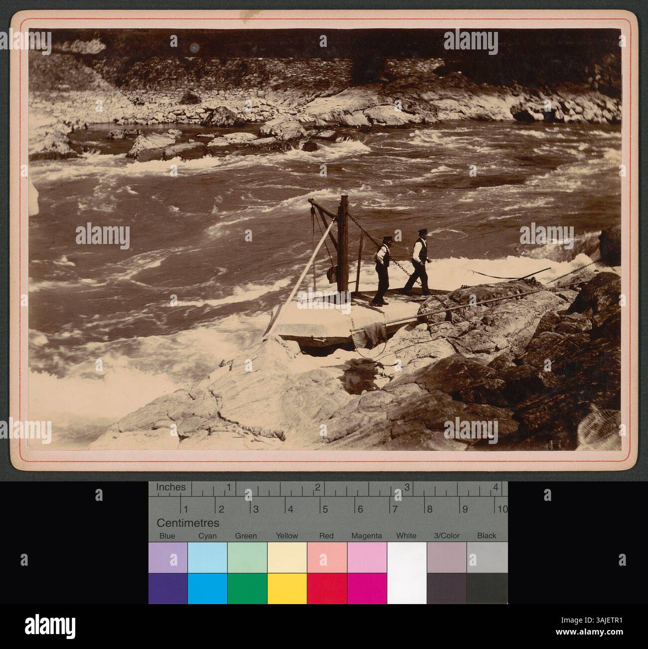 This 1889 photograph by Robert Breitinger shows a crane used for ...