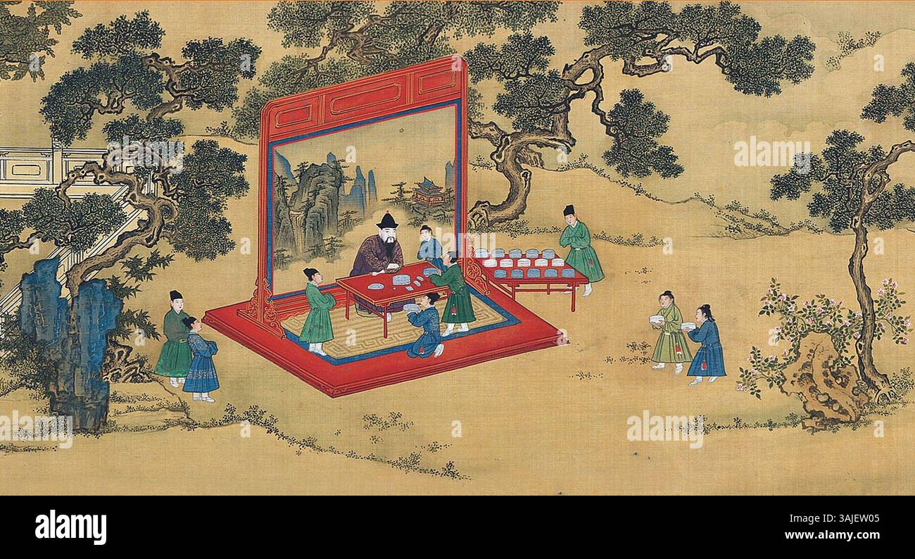 A cropped segment of a painting from an unknown Ming dynasty artist, illustrating the artistic ...