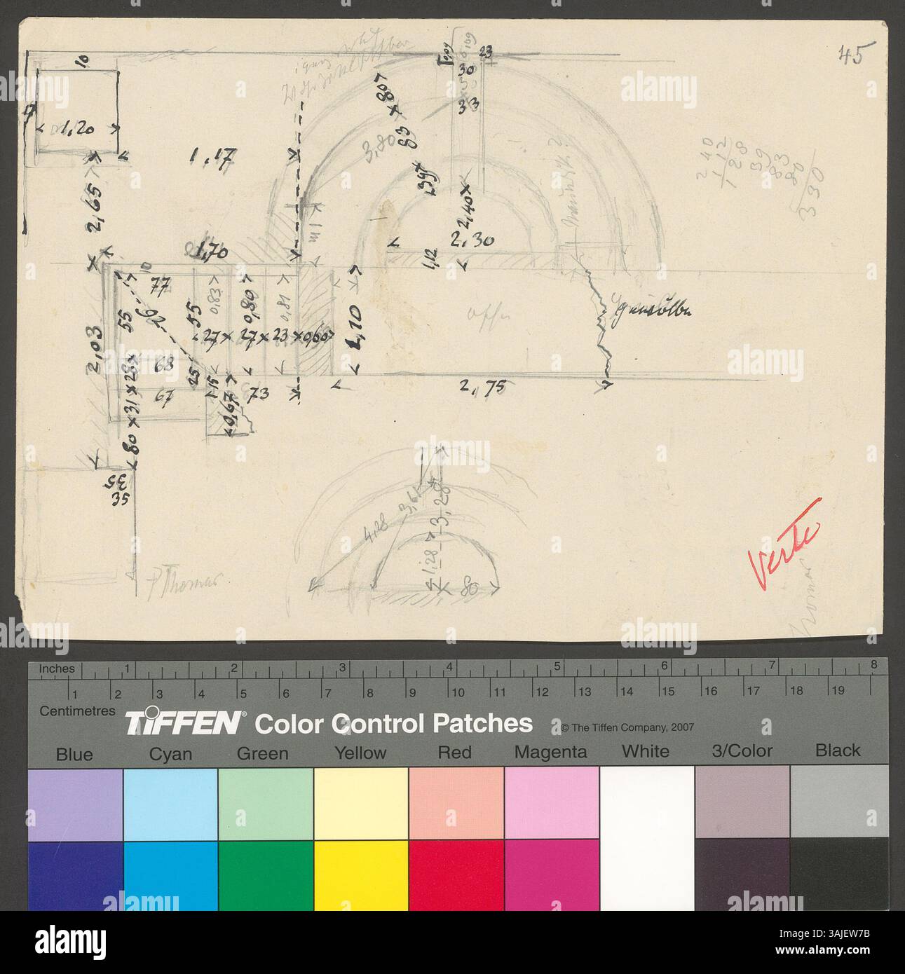 This image depicts a cross-section of the crypt of the former St ...