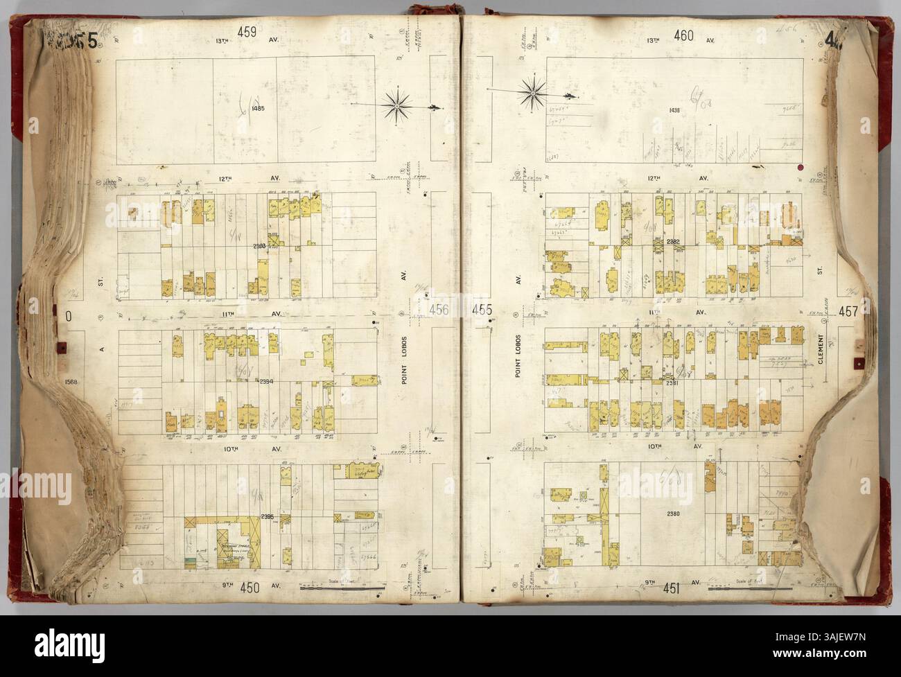 This 1905 San Francisco Sanborn Insurance Map Atlas includes detailed ...