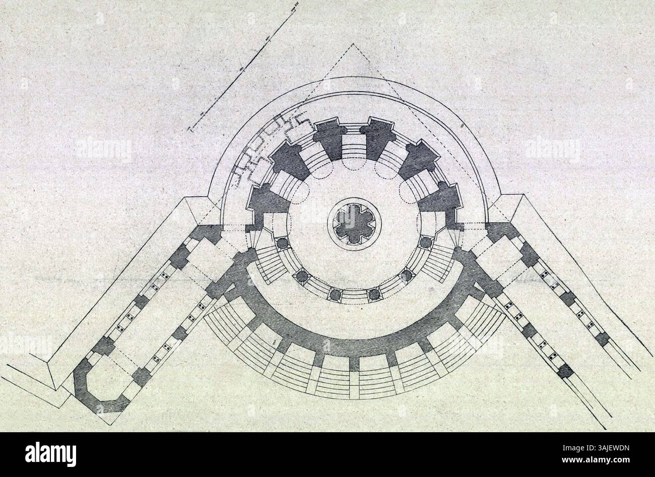 Frigyes Schulek’s 1894 architectural drawing of the Fisherman’s Bastion ...