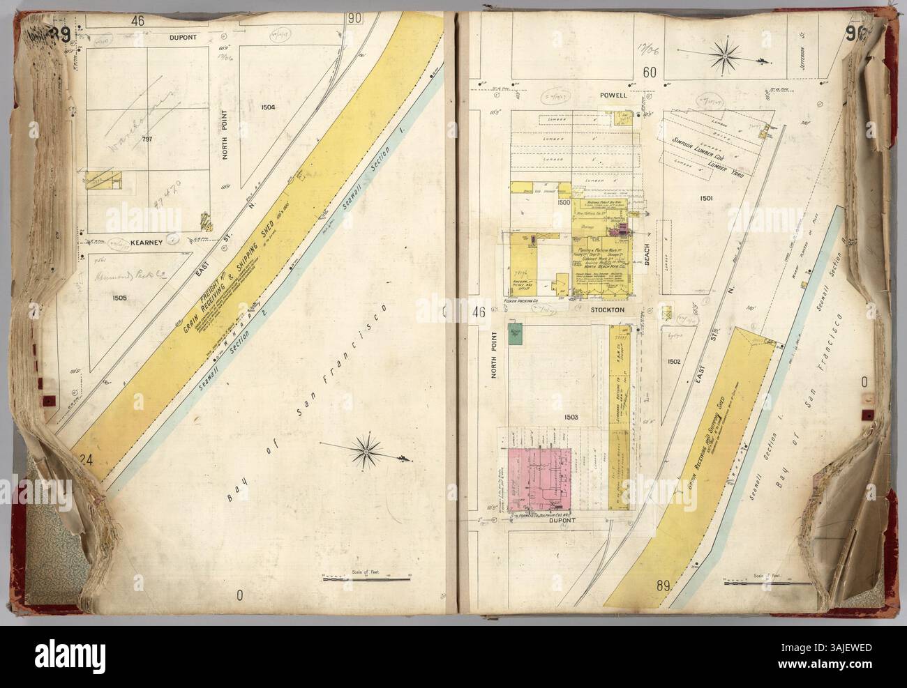 The 1905 Sanborn Insurance Map Atlas of San Francisco provides detailed ...