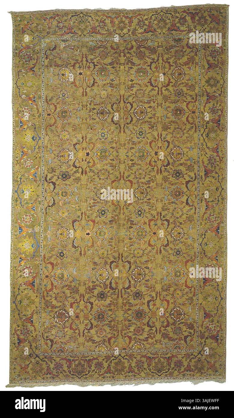 The 'Coronation Carpet,' crafted in Persia around 1650, is an exquisite ...