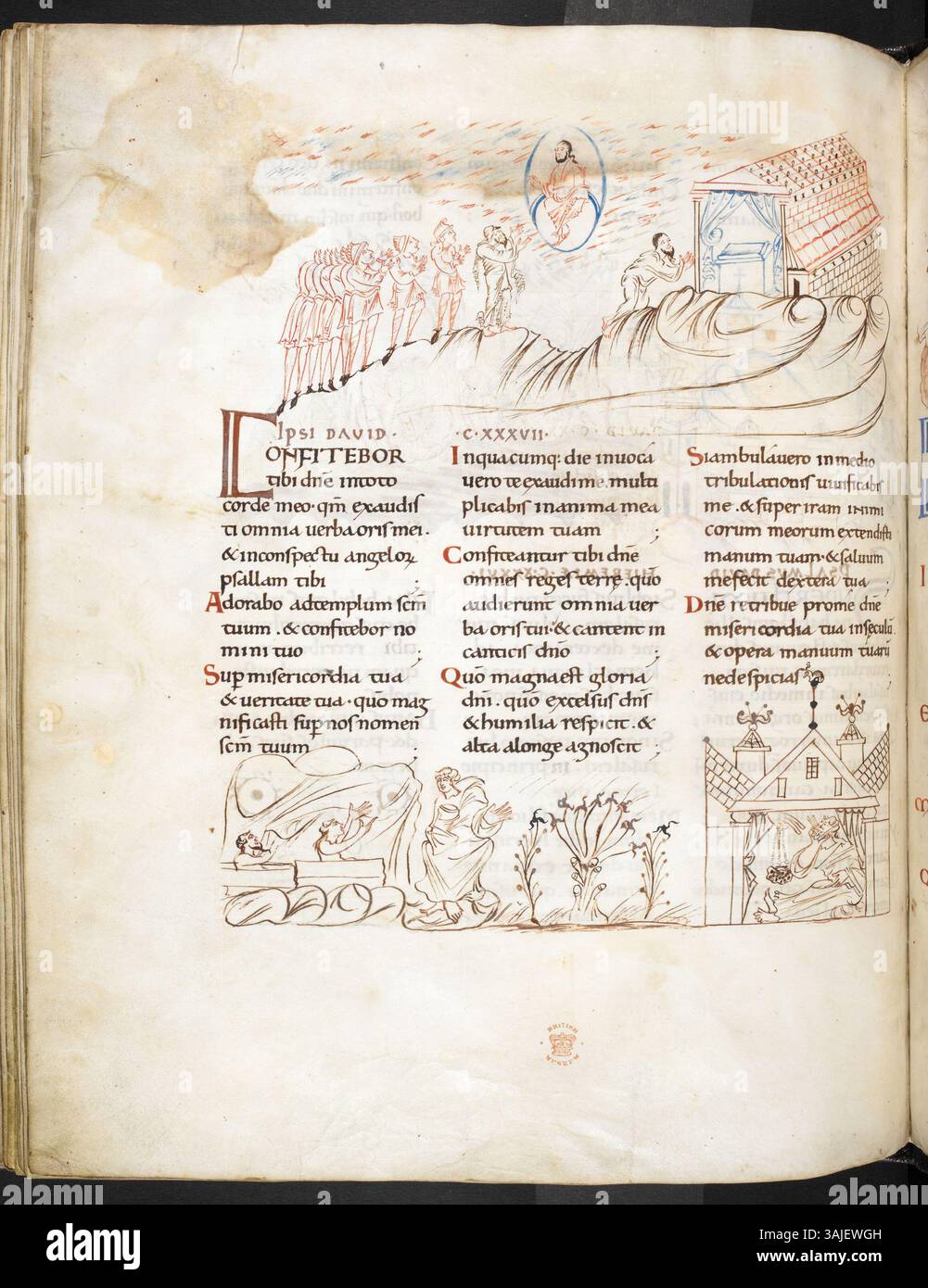 Psaulter Harley illuminated manuscript, psalter, codex circa 1000-1050 ...