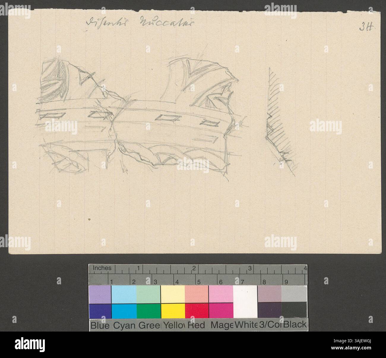 The image shows the remains of early medieval stucco work discovered ...
