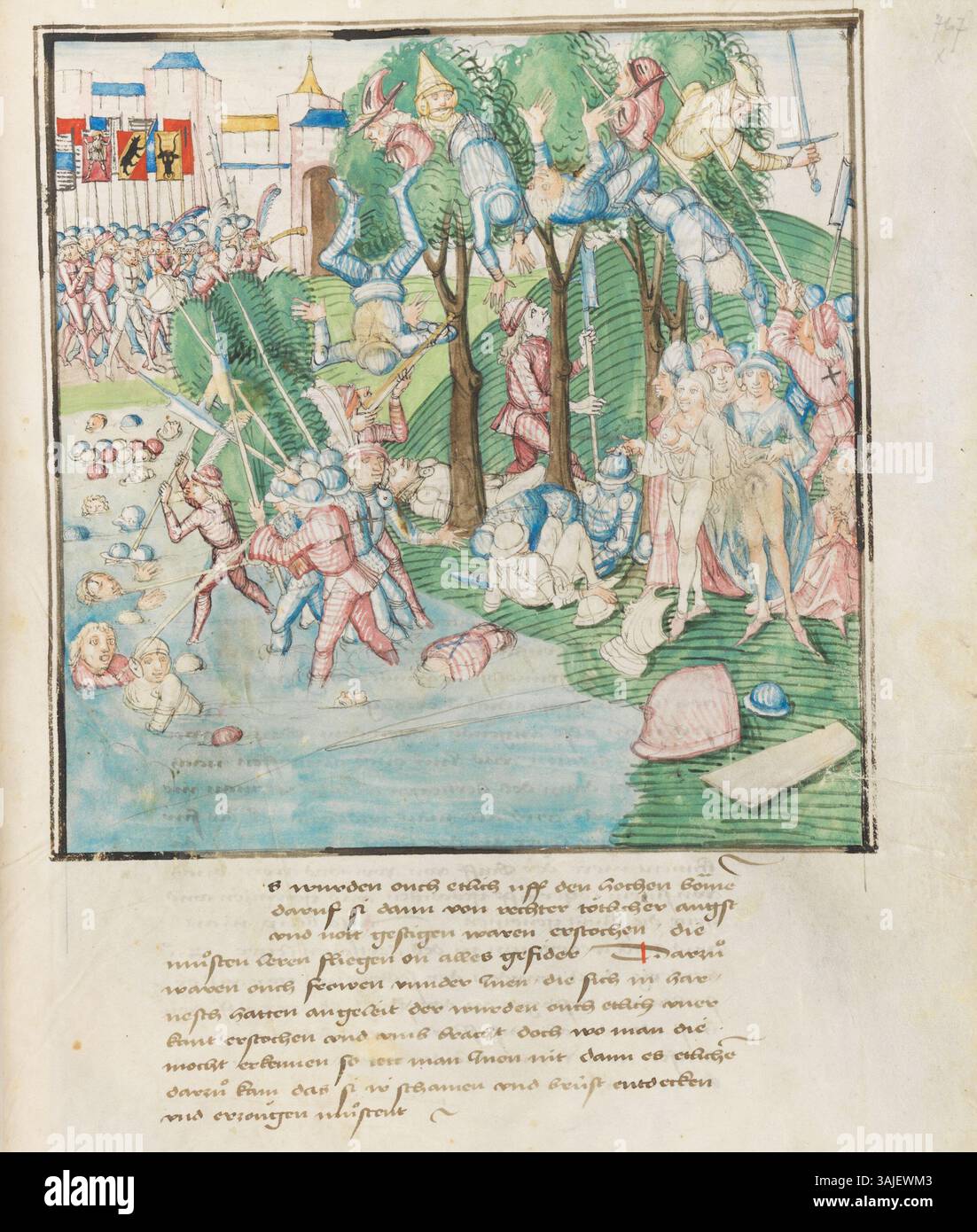This illuminated page from the Amtliche Berner Chronik by Diebold ...