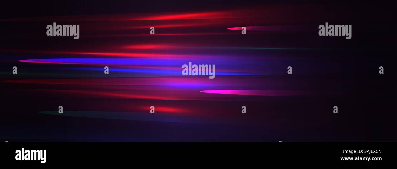 Neon Light Rays Background With Red, Blue, Pink Glow Lines On Dark ...