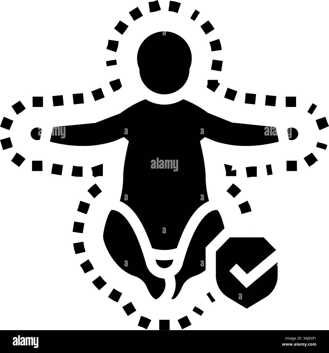 immunization child care nurse glyph icon vector illustration Stock ...
