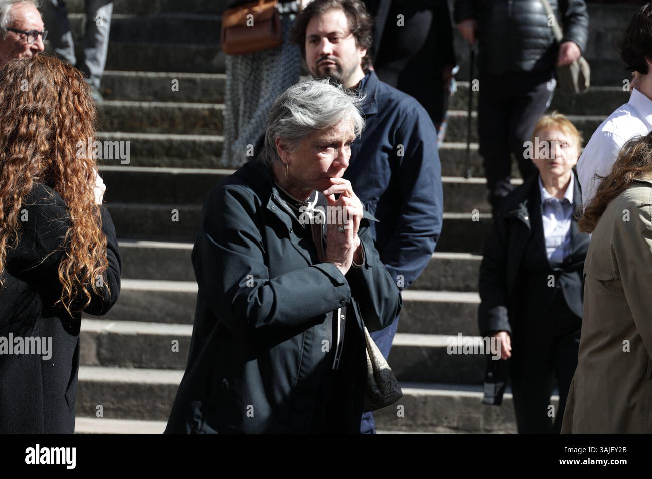 Paris, France. 11th Apr, 2025. Eva Darlan attending the funeral ...