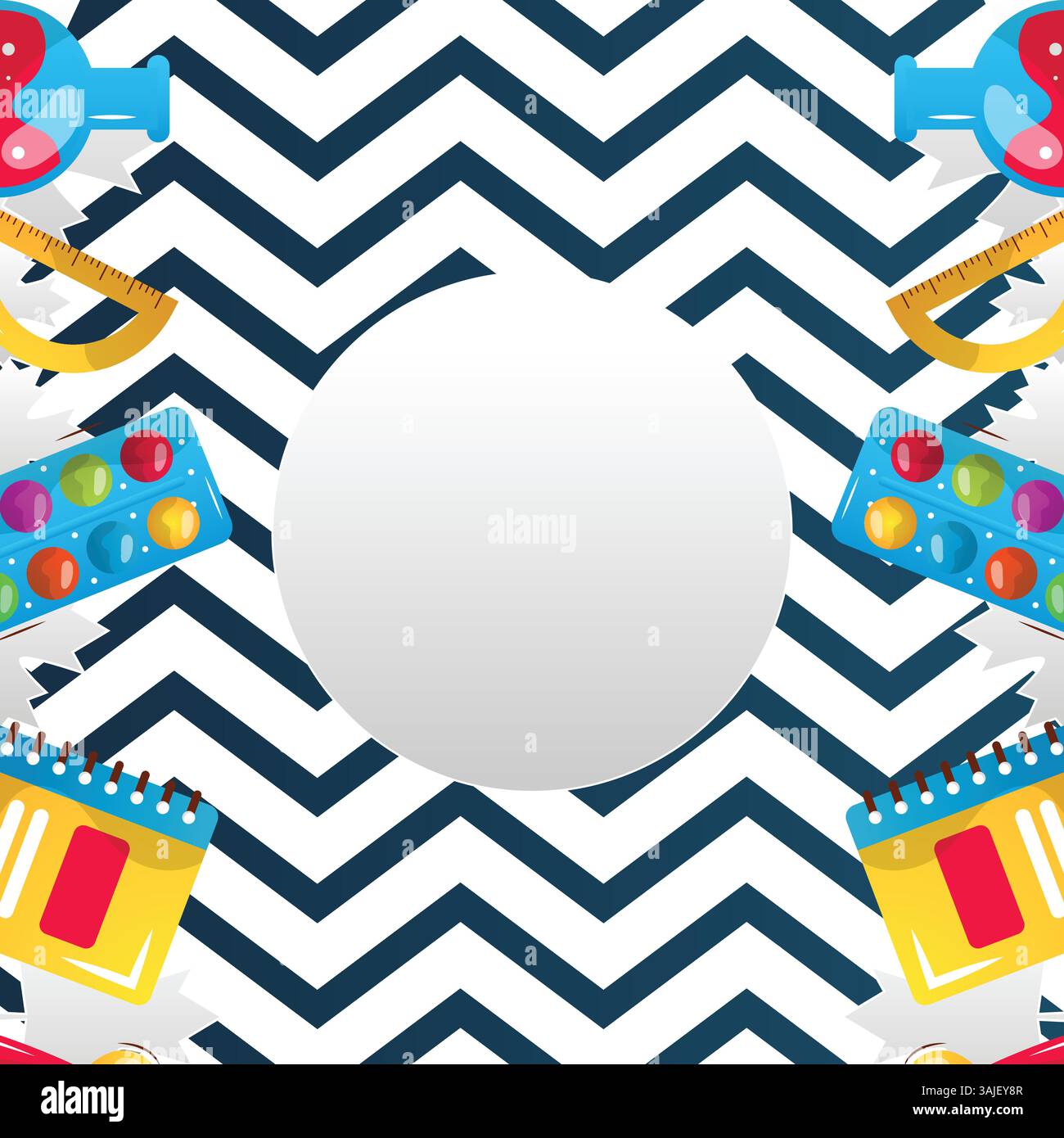 Back to school vector cartoon background Stock Vector Image & Art - Alamy