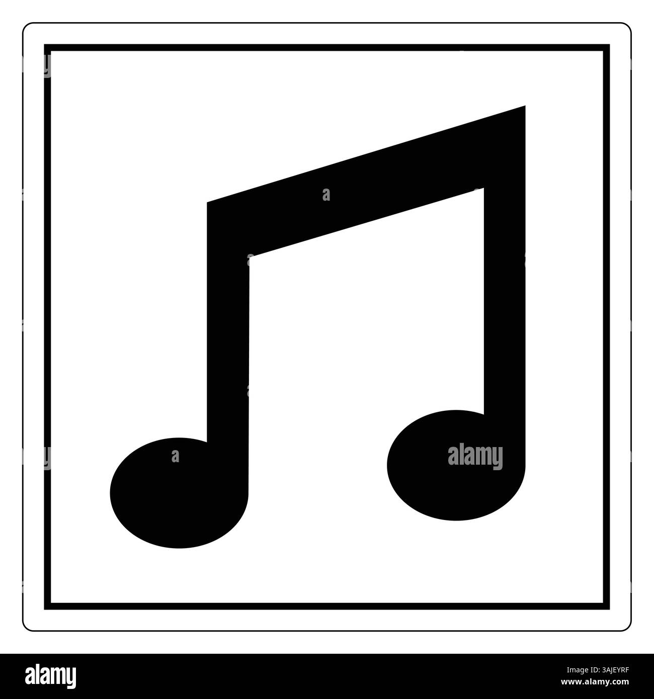 Music Note Icon Symbol Sign Isolate on White Background Stock Vector ...
