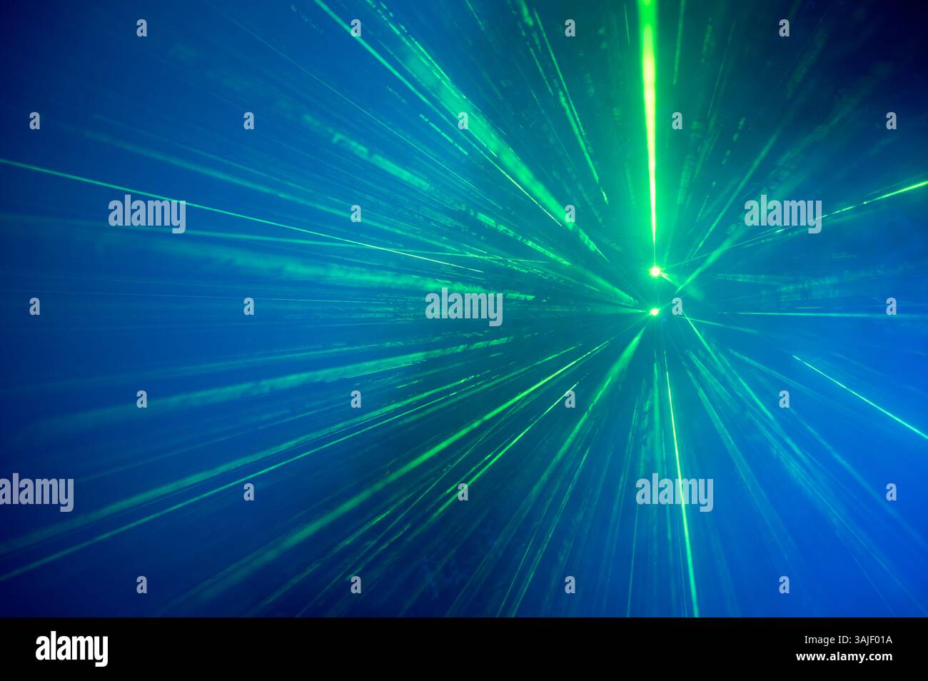 Dynamic green blue light streaks hi-res stock photography and images ...