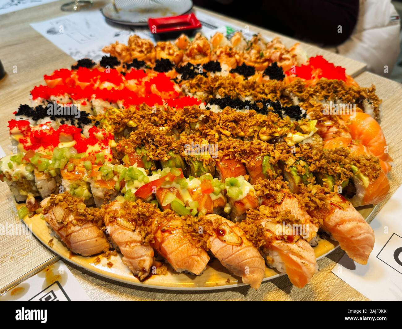 Exquisite platter sushi rolls hi-res stock photography and images - Alamy