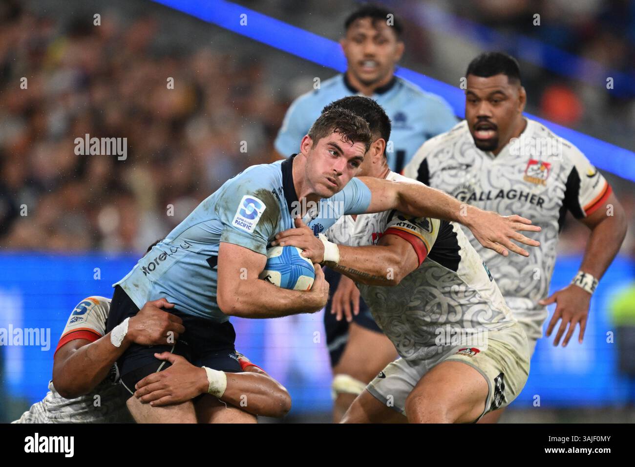Sydney, Australia. 11th Apr, 2025. Lawson Creighton of the Waratahs ...