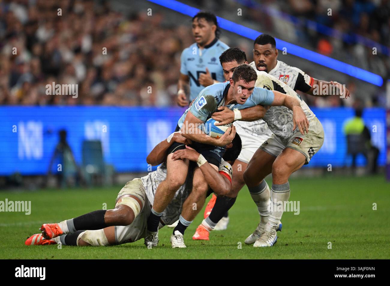 Lawson Creighton of the Waratahs during the Super Rugby Pacific Round 9 ...