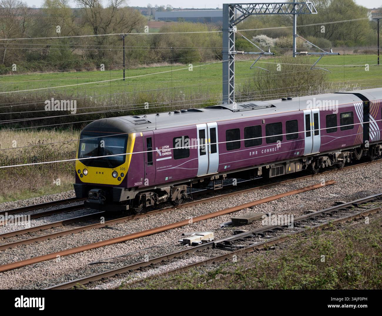 EMR Connect class 360 electric train near Harrowden Junction ...
