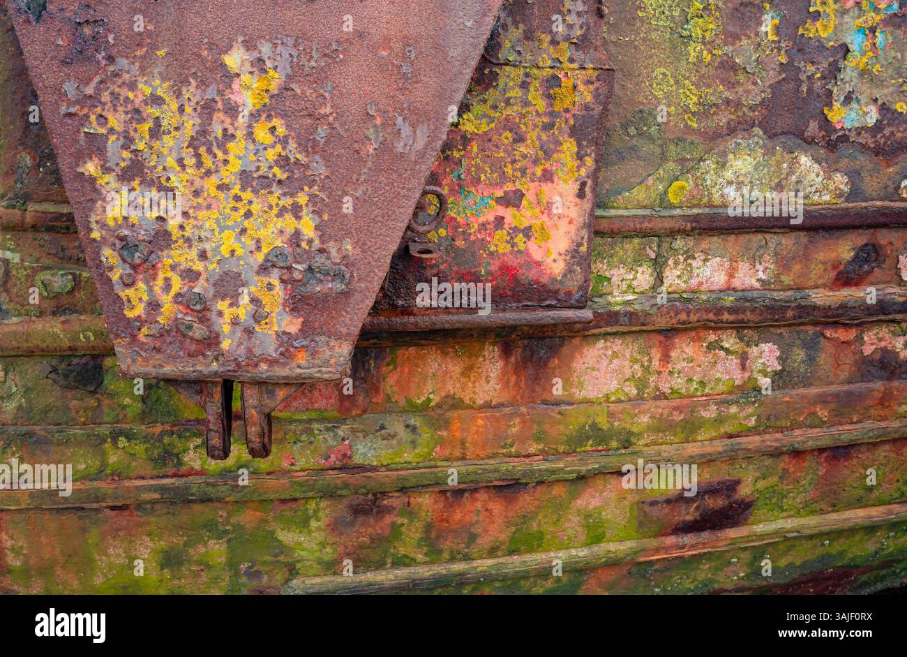 Rust and Decay, Abstract Texture of a Weathered Metal Surface Stock ...