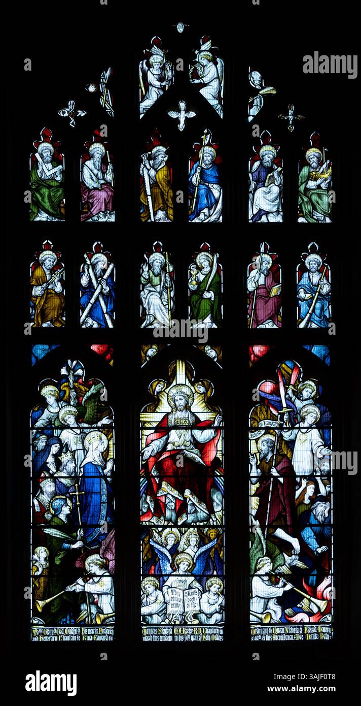 Stained glass in St. Mary the Virgin Church, Titchmarsh ...