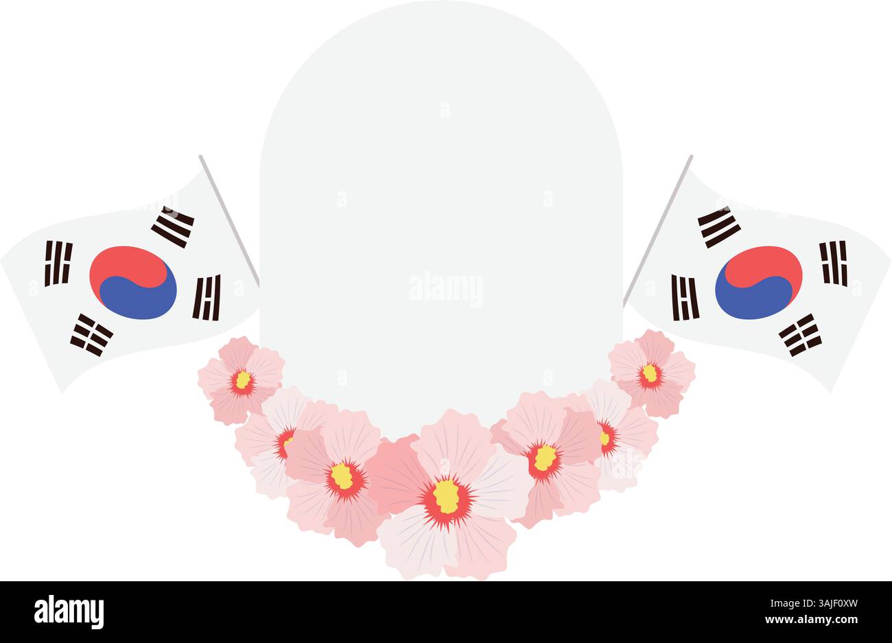 Korean constitution day vector flat banner with copy space Stock Vector ...