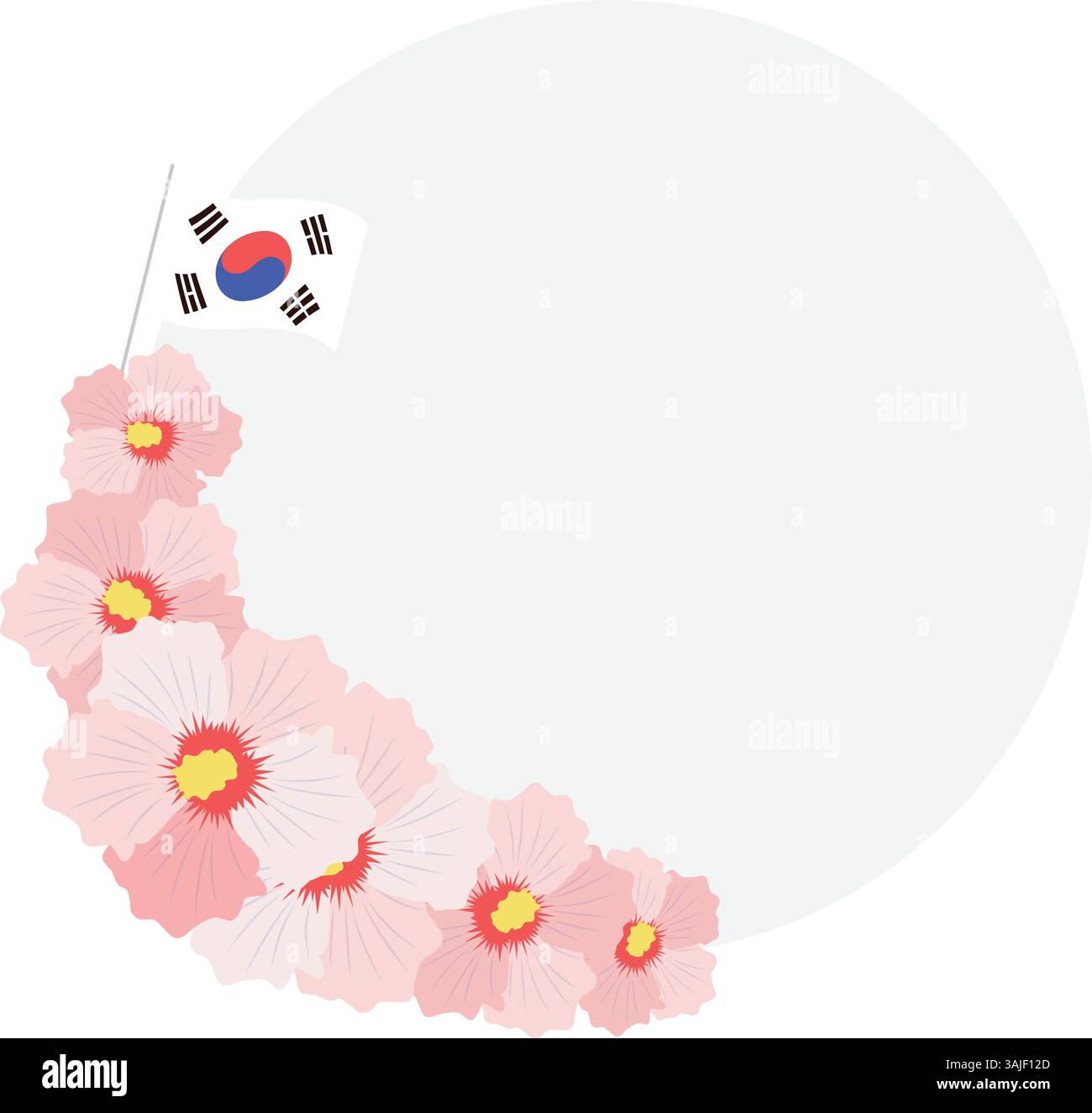 Korean constitution day vector flat banner with copy space Stock Vector ...