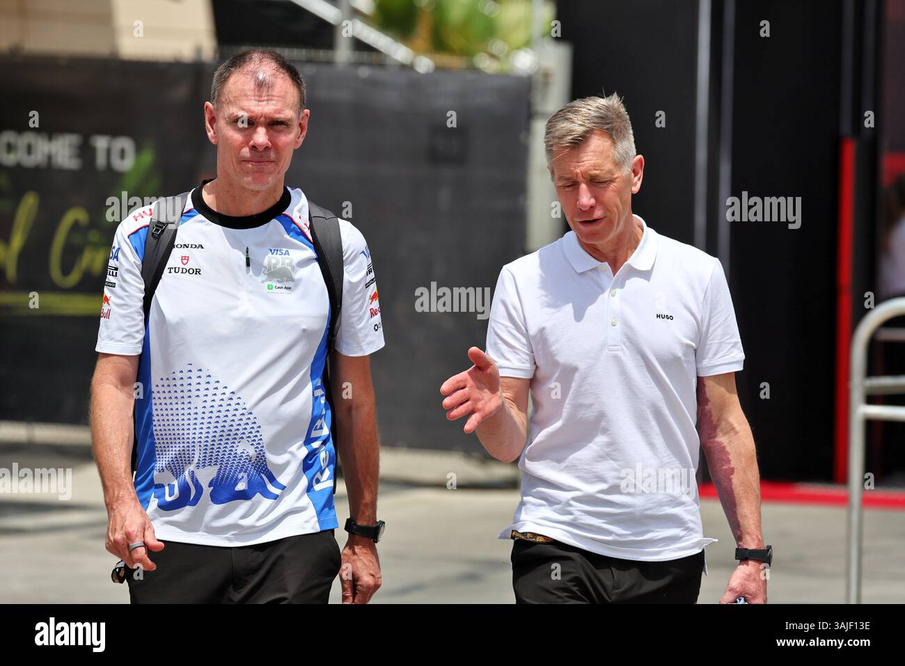 Sakhir, Bahrain. 11th Apr, 2025. Alan Permane (GBR) Racing Bulls ...