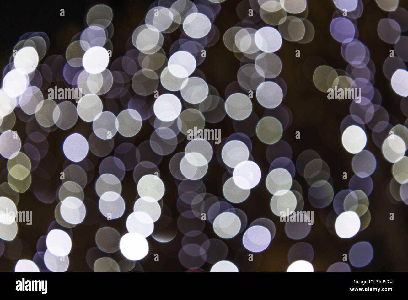 Abstract White Silver Bokeh Lights Background Stock Photo - Alamy