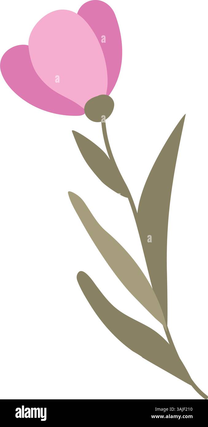 cute flower vector illustration on the white background Stock Vector ...