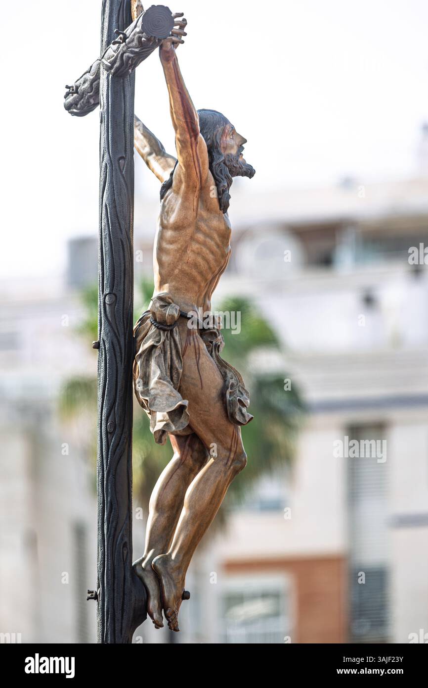 Cristo del Cachorro is carried during the Good Friday procession in ...