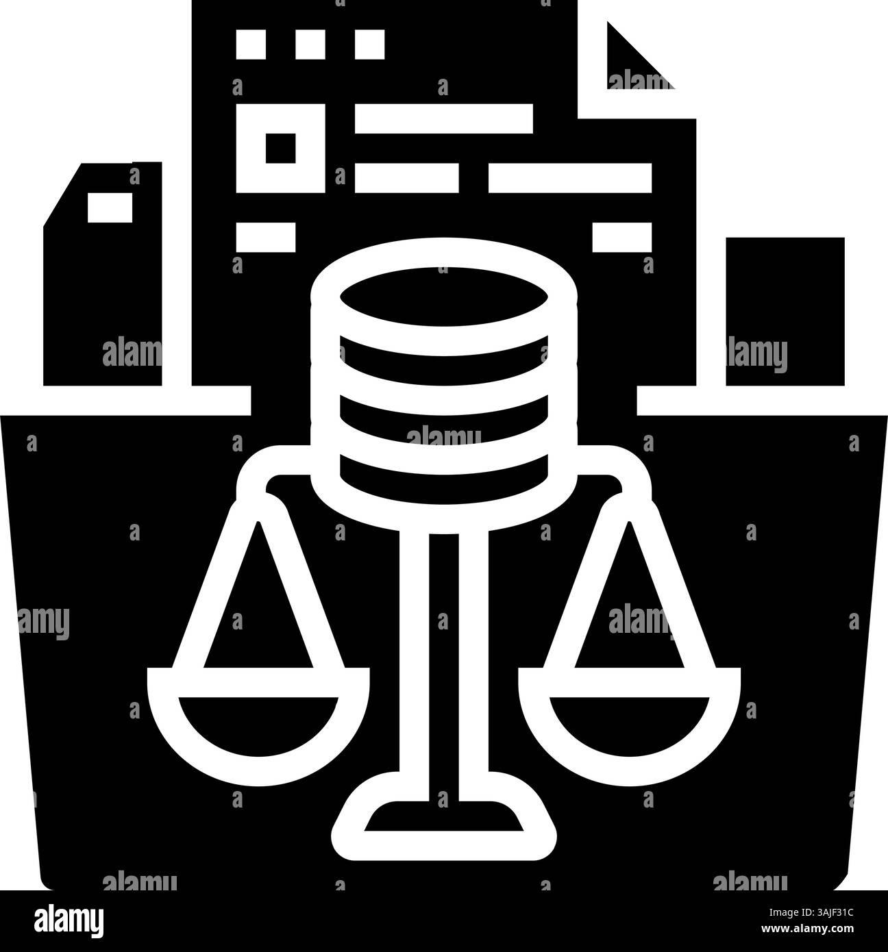 data ethics ethical ai glyph icon vector illustration Stock Vector ...